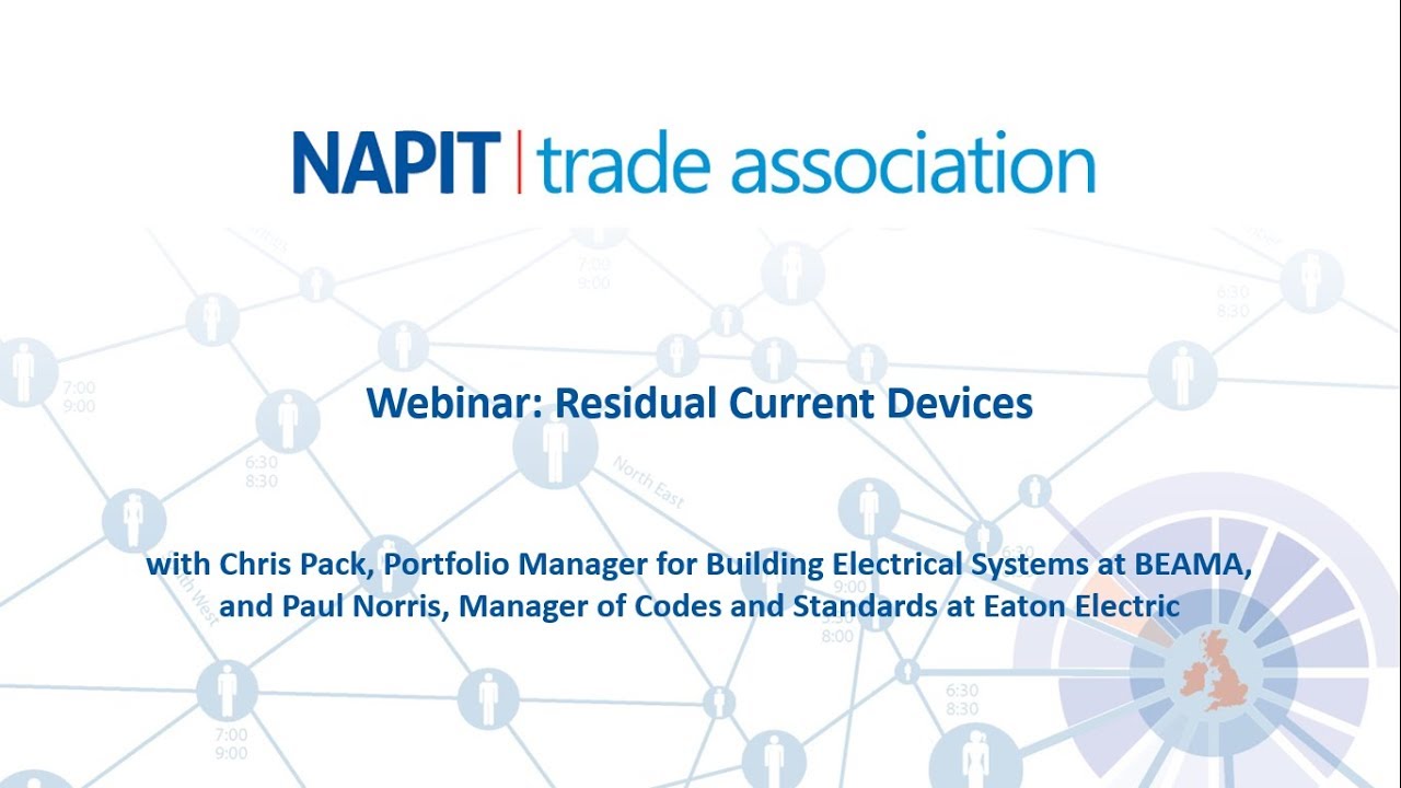 NAPIT Trade Association Webinar - Residual Current Devices - YouTube