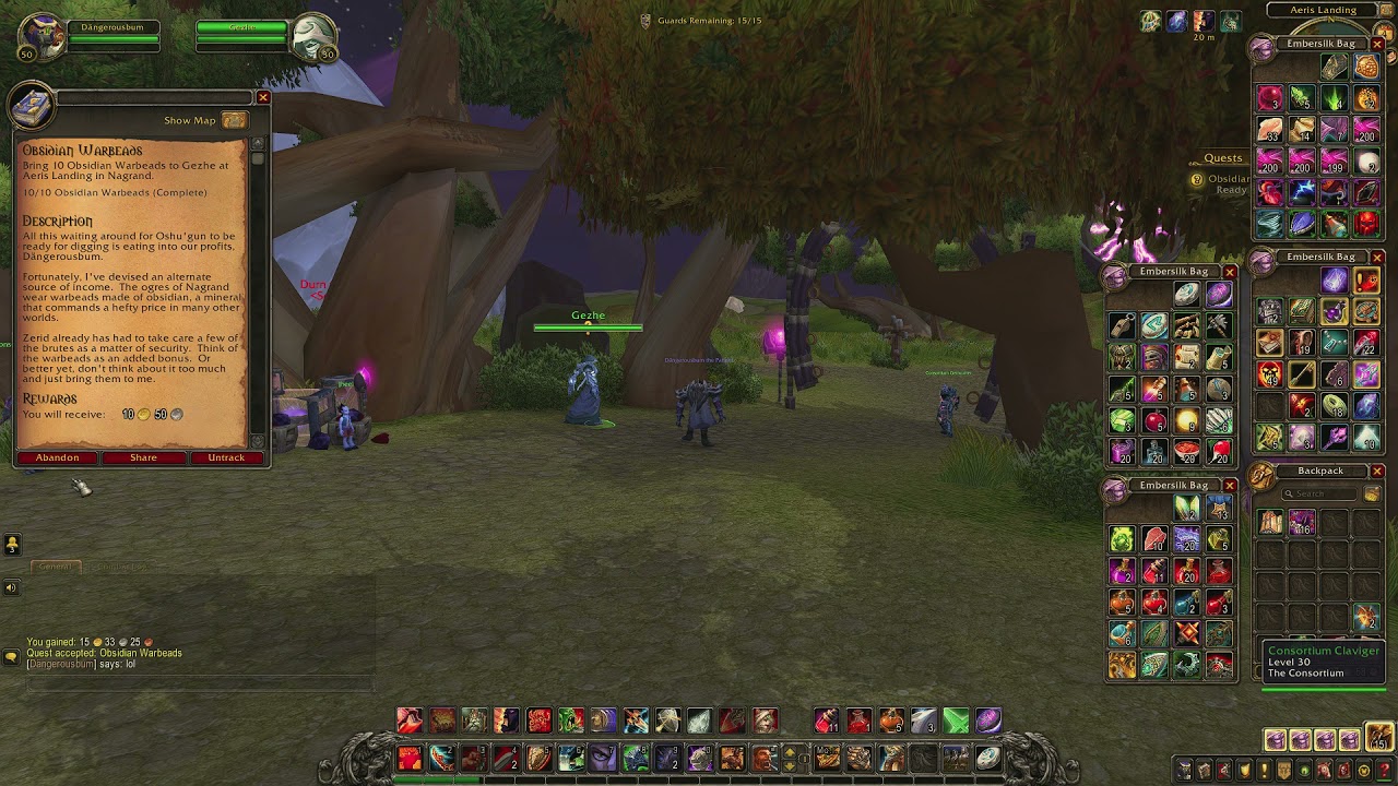 World of Warcraft: Obsidian Warbeads - Quest ID 9893 (Gameplay ...