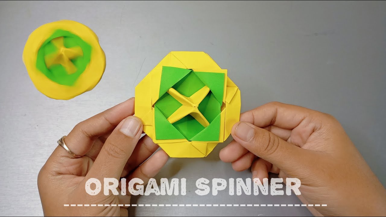 Origami Spinner | Cara membuat origami spinner - YouTube