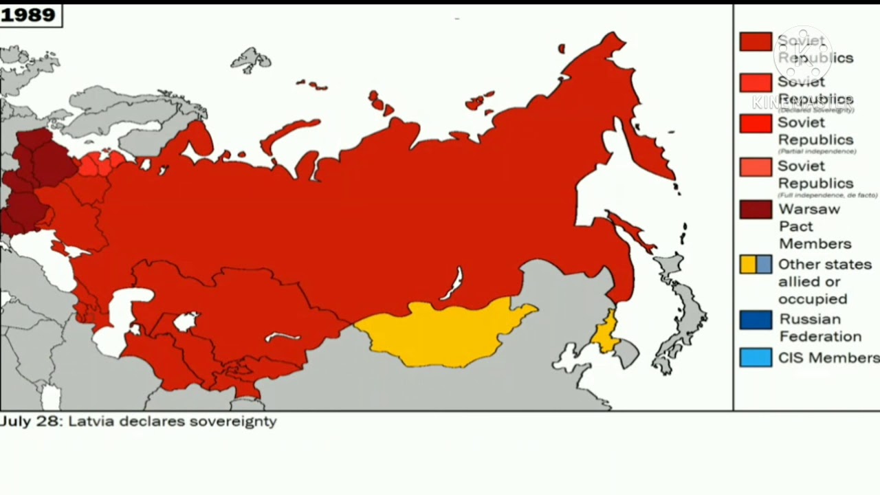 Dissolution of Soviet Union |Time lapse |USSR|(1985-2014) - YouTube