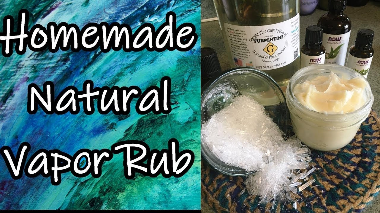 All Natural Vapor Rub Recipe - YouTube