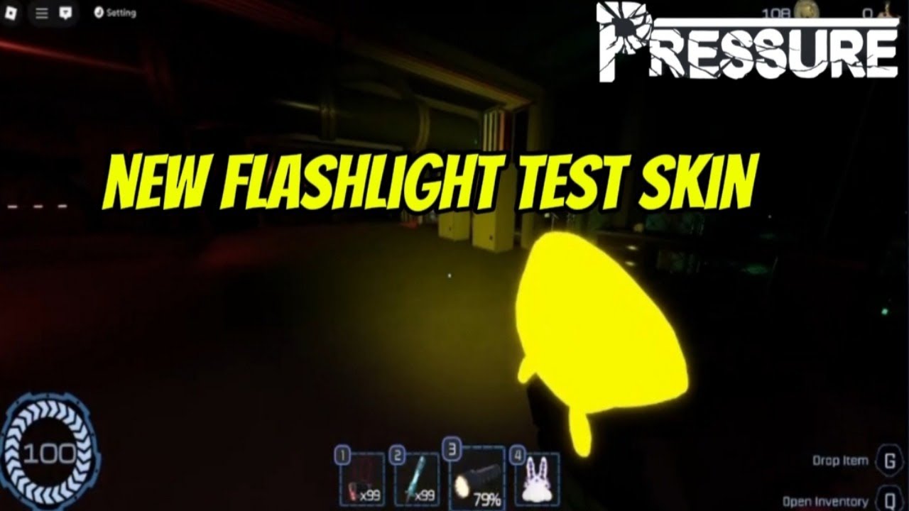 New Flashlight Test Skin | Roblox Pressure - YouTube