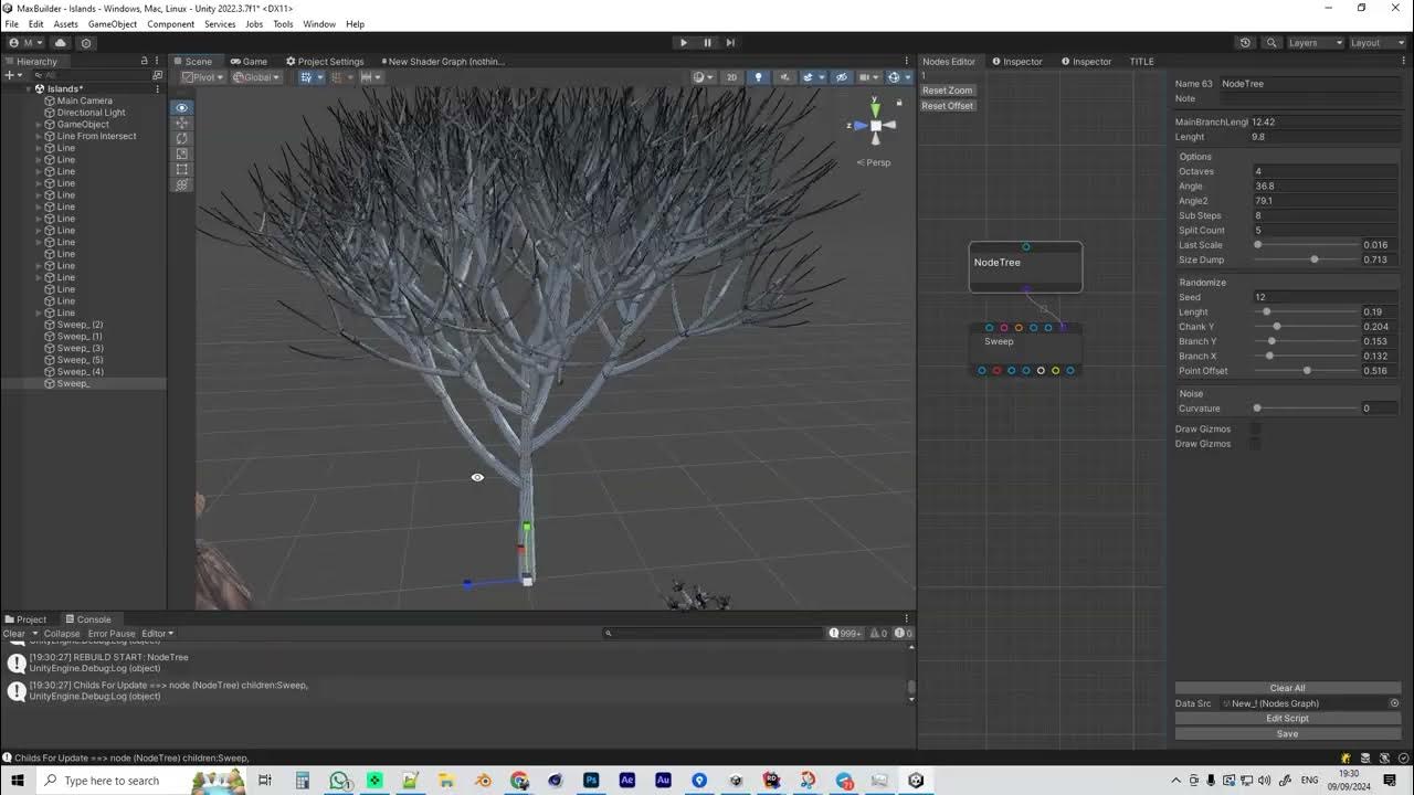 Procedural Tree generator for unity - YouTube