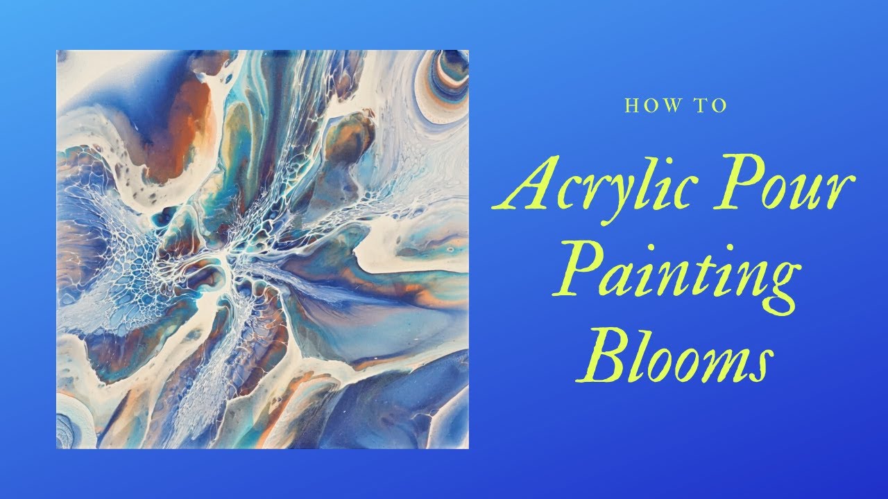 Blooms Acrylic Pour Painting | Shelee Art Style Bloom 179 - YouTube