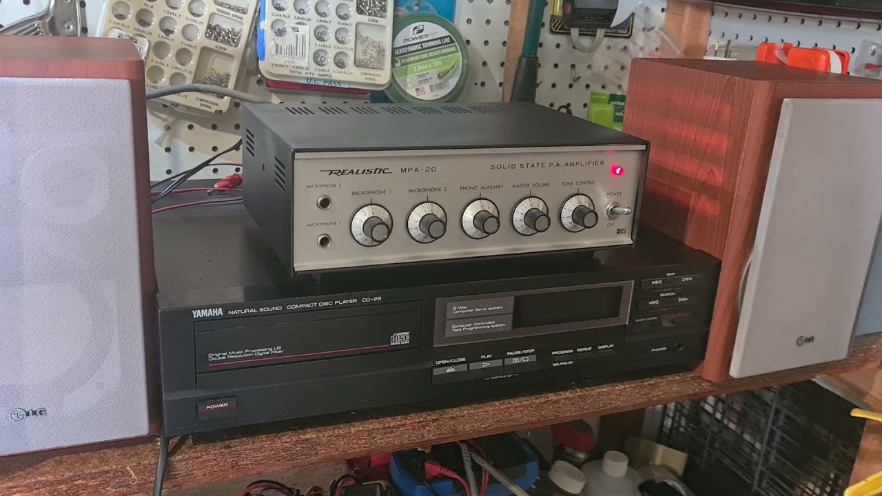 Realistic MPA-20 PA Mono Amplifier - YouTube