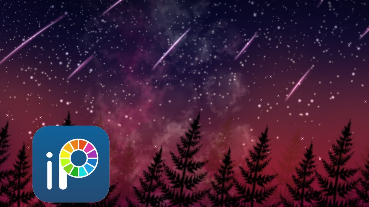 How to draw starry night sky in ibispaint x - YouTube