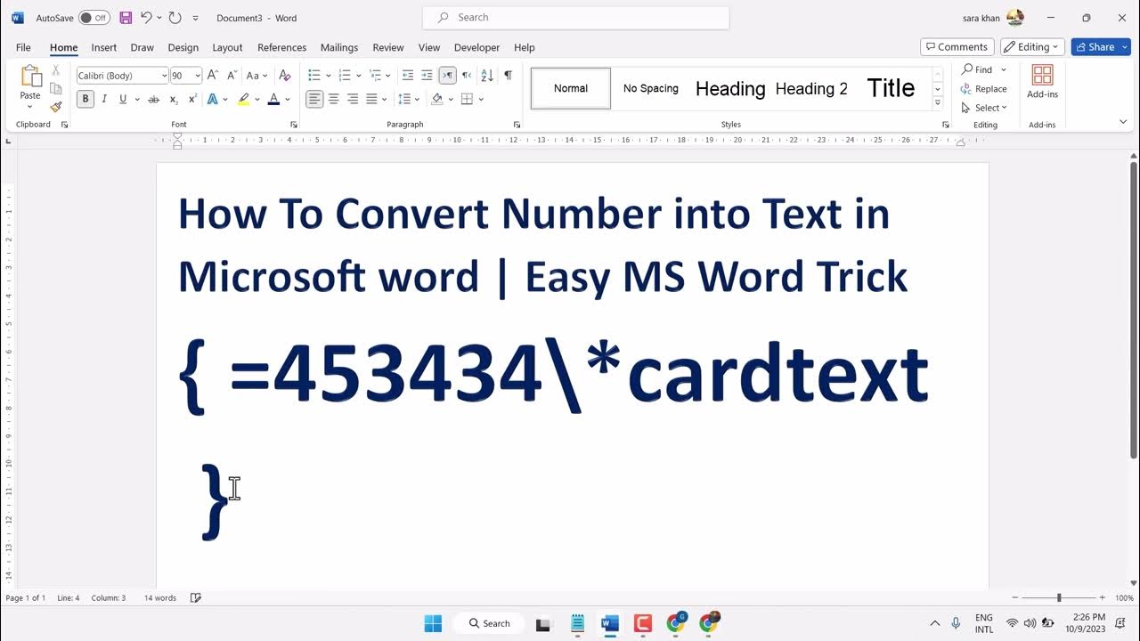 How To Convert Number Into Text In Microsoft Word YouTube how-to-convert-number-into-text-in-microsoft-word-youtube