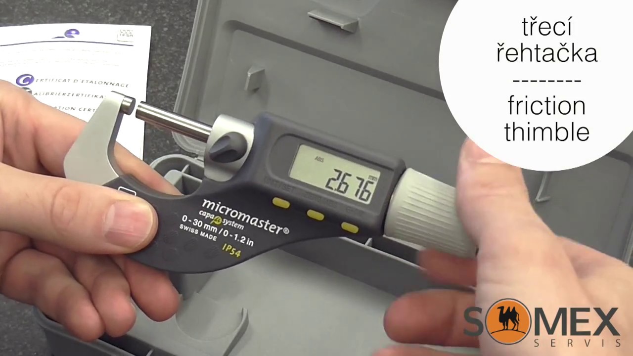 Digitální mikrometr | Digital micrometer TESA Micromaster IP54 - YouTube