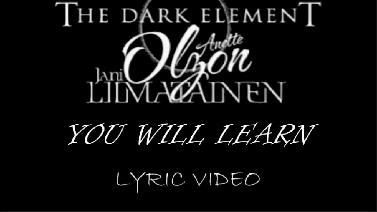 The Dark Element - You Will Learn - 2019 - Lyric Video - YouTube