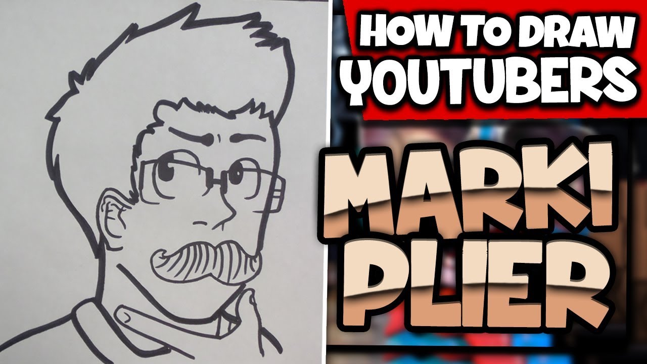 How To Draw MARKIPLIER - Youtubers Drawings // Lexton Art - YouTube