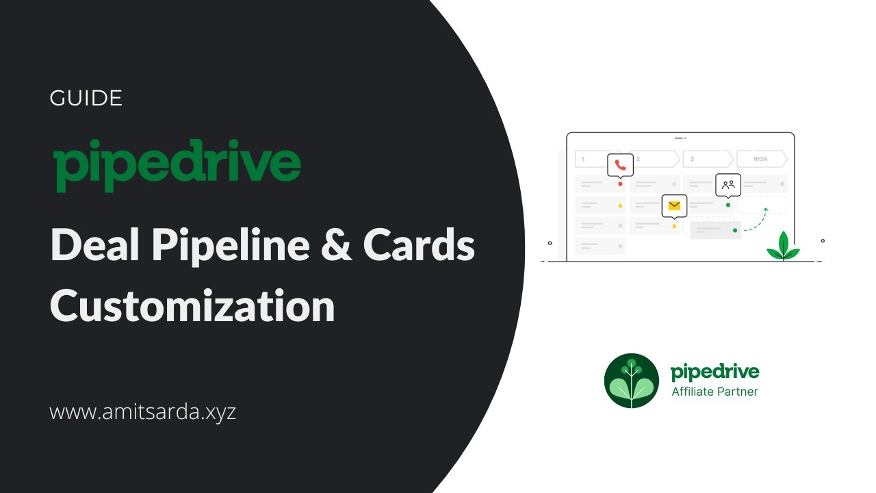 Deal Pipeline & Cards Customization - Pipedrive's newest feature - YouTube