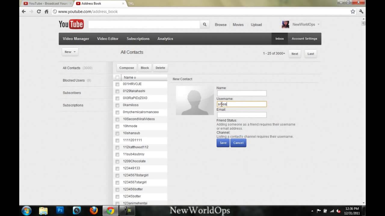 CreativeCloud How To - How To Add Friends On The New YouTube Layout ...