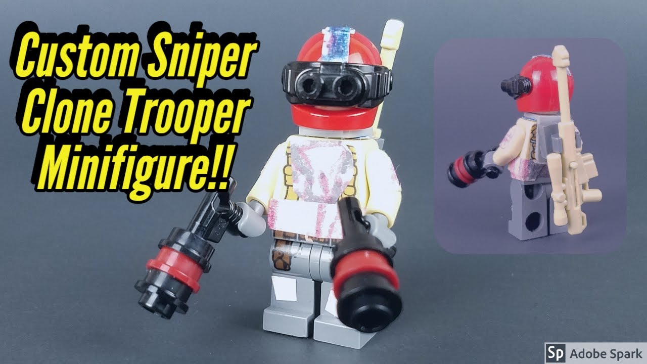 Custom clone Lego figure - YouTube