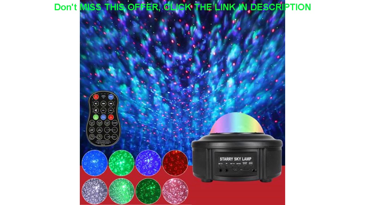 Best Colorful Starry Sky Projector Night Light Ocean Wave Star ...