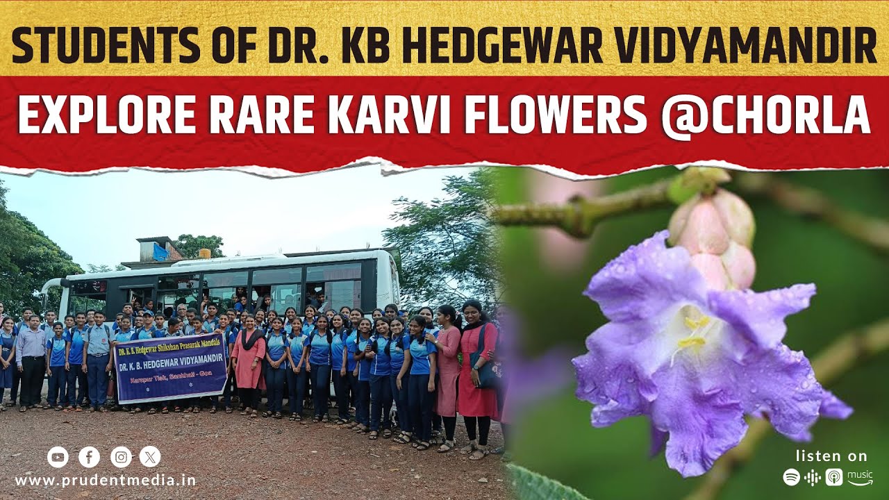 Students Of Dr. KB Hedgewar Vidyamandir Explore Rare Karvi Flowers At ...