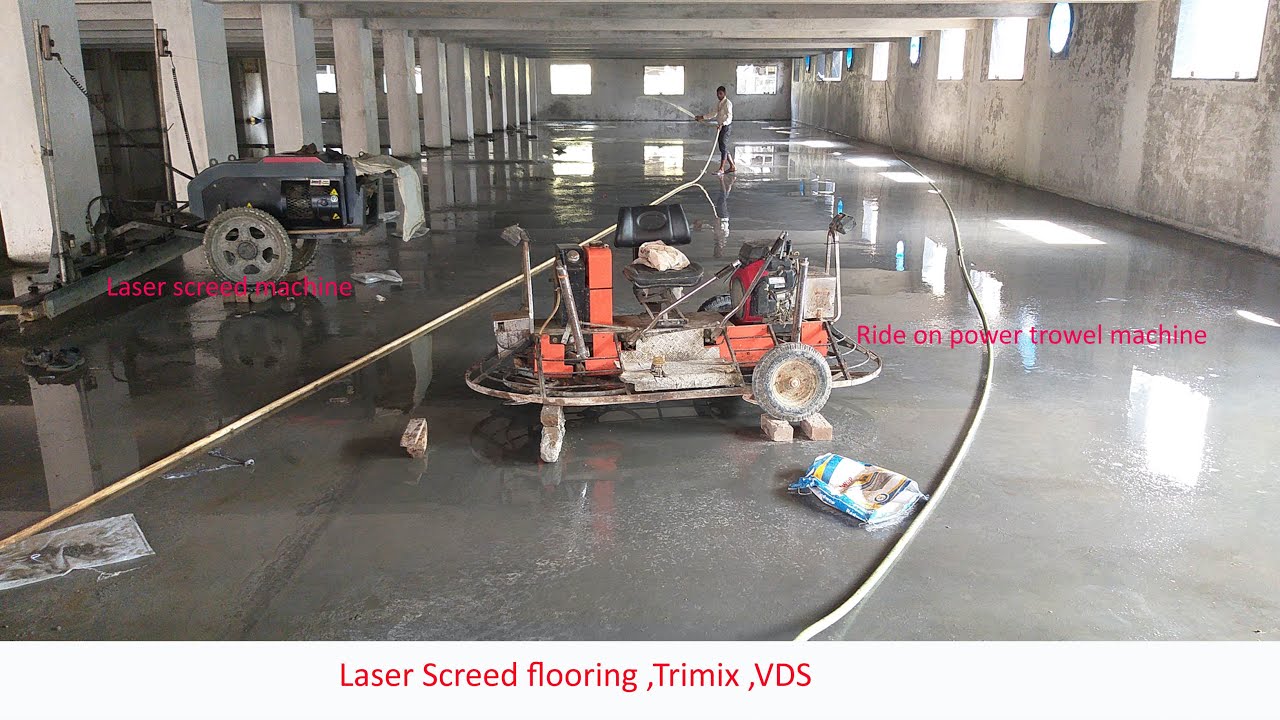 Laser Screed flooring #Trimix #VDS - YouTube