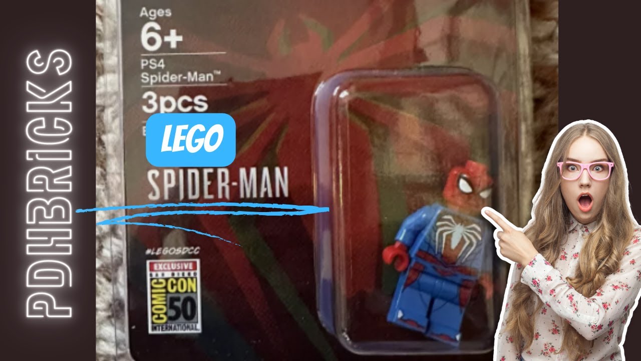 LEGO SDCC COMIC CON 2019 EXCLUSIVE PS4 SPIDER-MAN MINIFIGURE MARVEL # ...
