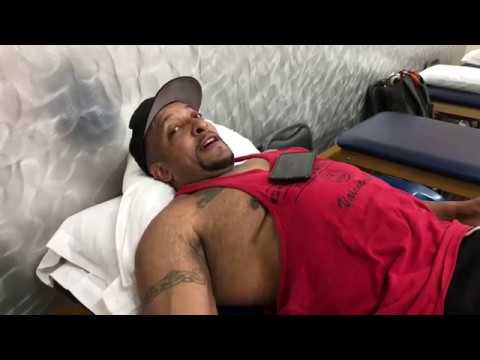 First Day of Rehab After Tearing Both Quads! - YouTube