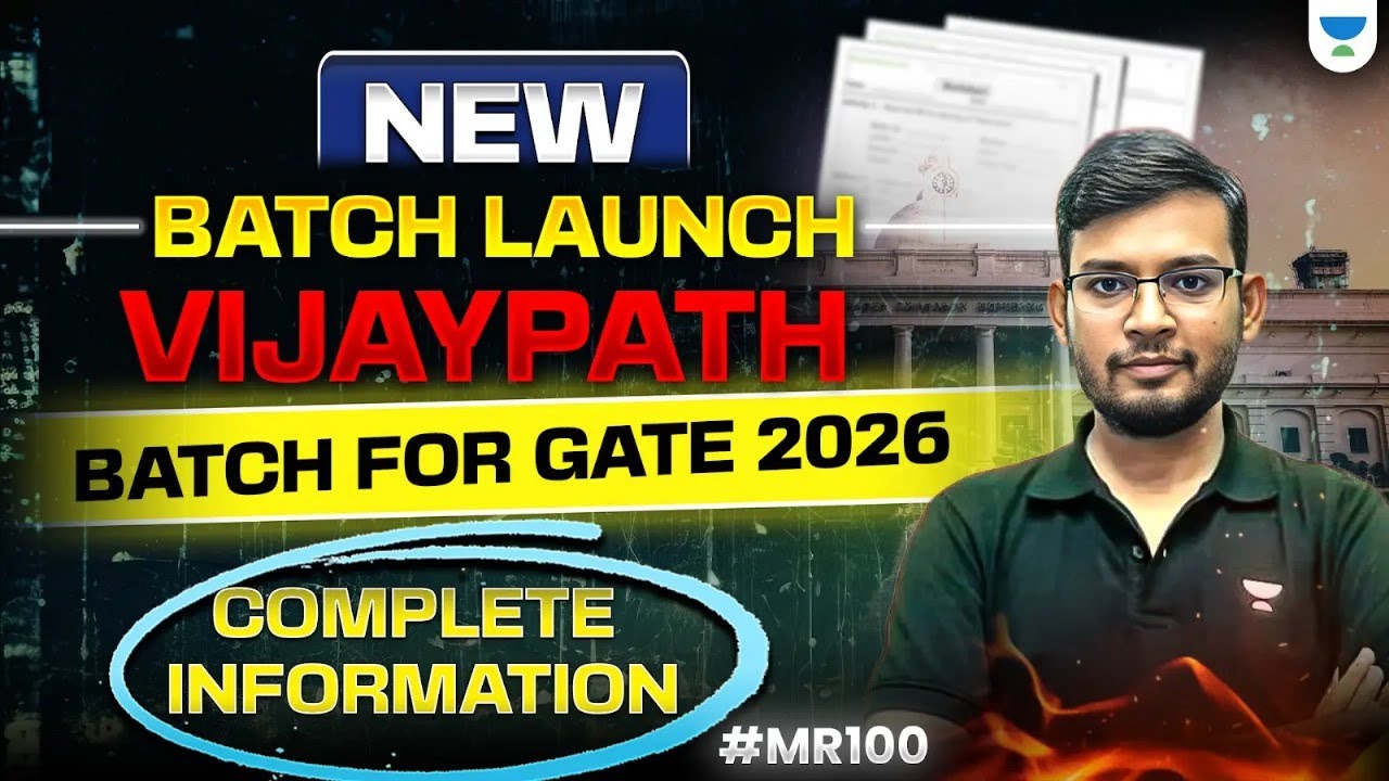 New Batch Launch | Subjects & Time | VijayPath Batch for GATE 2026 ...