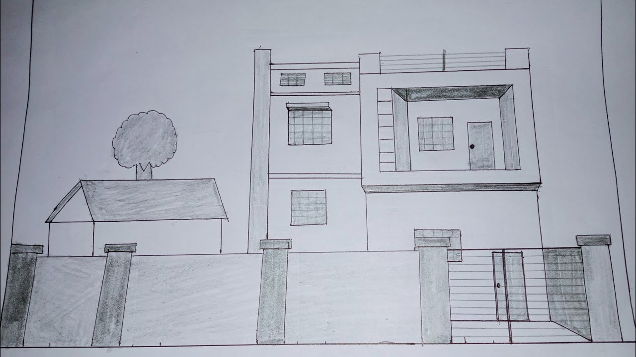 How to droing a House Building stap bay stap Easy. - YouTube