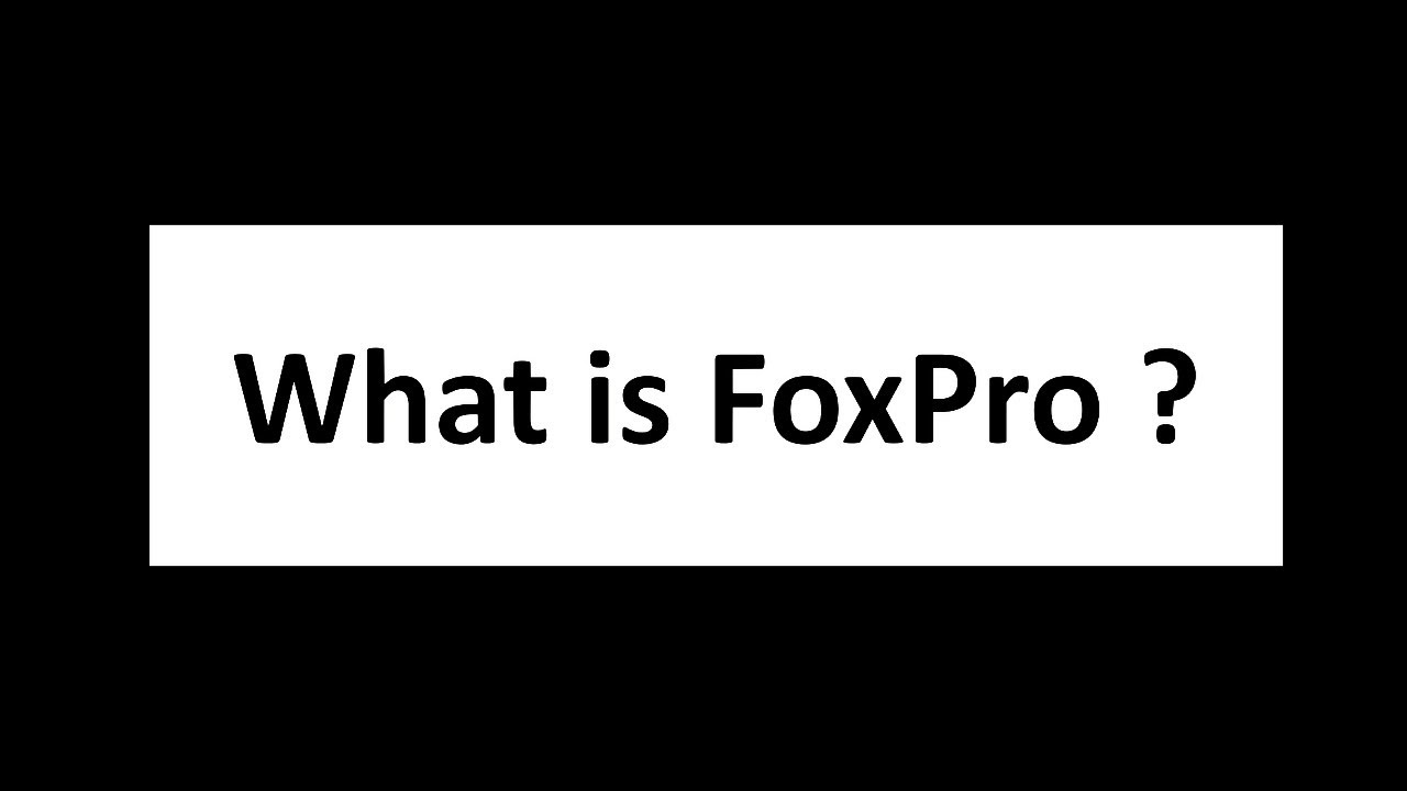 How to start FoxPro | MS Visual foxpro kaise start kren | What is ...