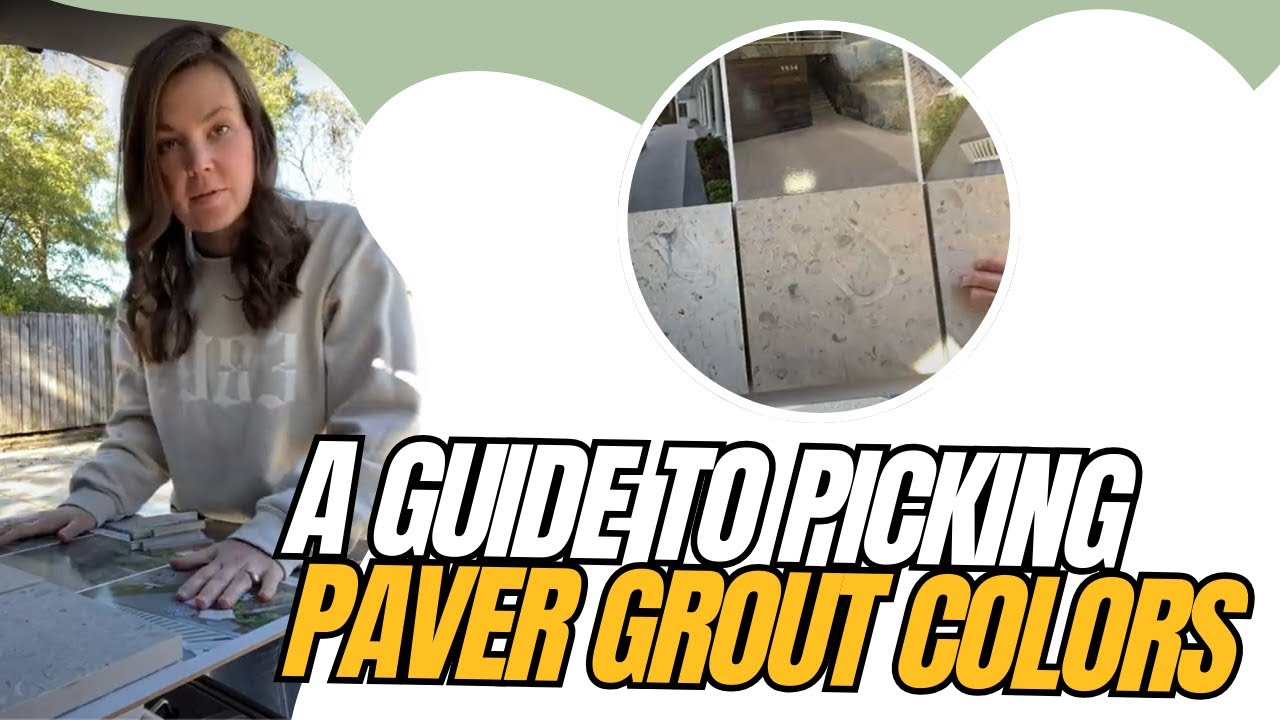 How I pick grout colors for outdoor pavers - YouTube