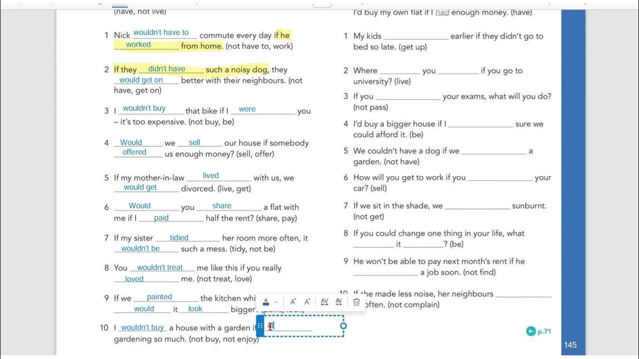 English File, Intermediate, Grammar, Second conditional exercises - YouTube