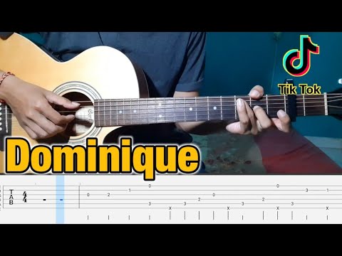 Tik Tok DOMINIQUE 3 level | Fingerstyle Guitar Cover + TAB Tutorial ...