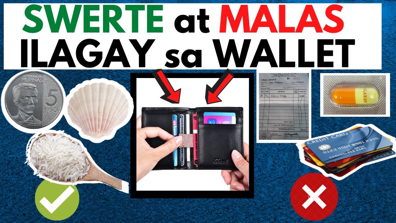 👝 SWERTE at MALAS ilagay sa WALLET | Pampaswerte ng PITAKA para ...