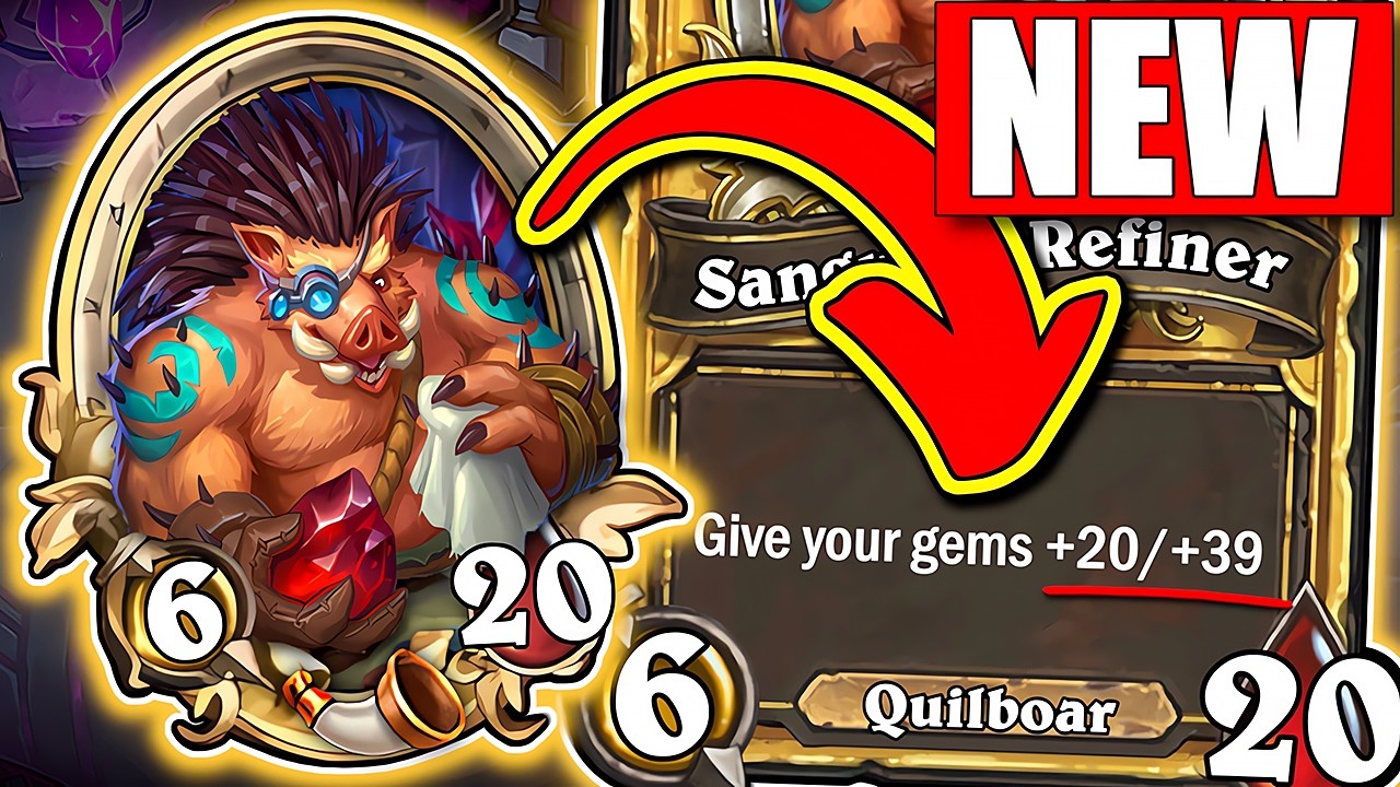 The NEW Way to Play Quilboar! @RduHS | Hearthstone Battlegrounds Season 11 Commentary - YouTube