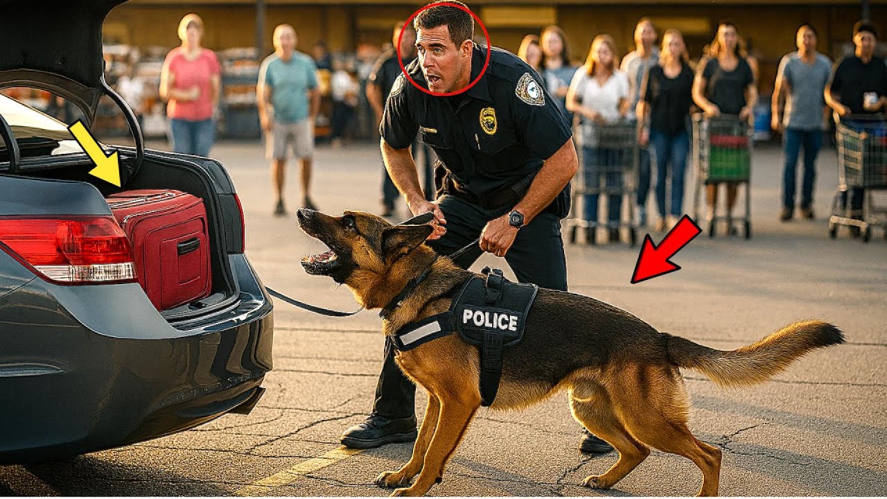K9 Keeps Barking at a Trunk — Then Officers Open It… - YouTube