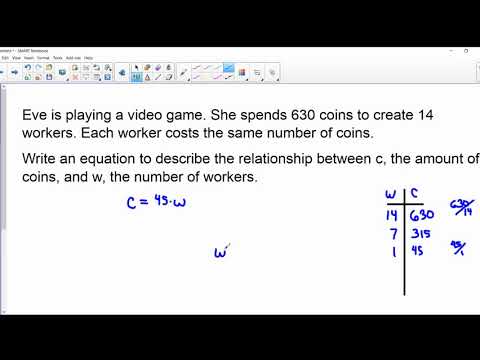 Writing Prop. Relationship Equations from Words - YouTube
