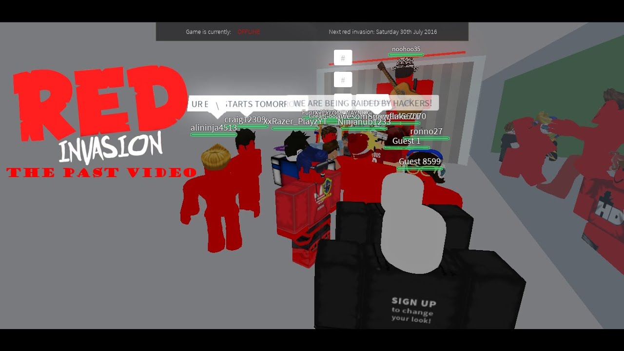 Roblox: Red Invasion: The Past Video - YouTube