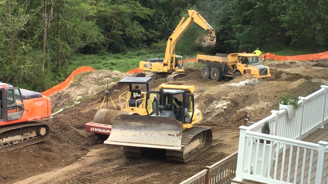 Excavator, Steam Roller, Bull Dozer, and Dump Truck for kids - YouTube