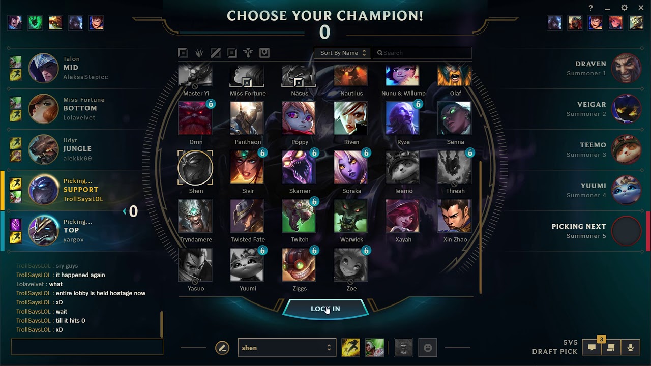 Holding The ENTIRE LOBBY HOSTAGE in League Of Legends | RITO FIX YOUR ...