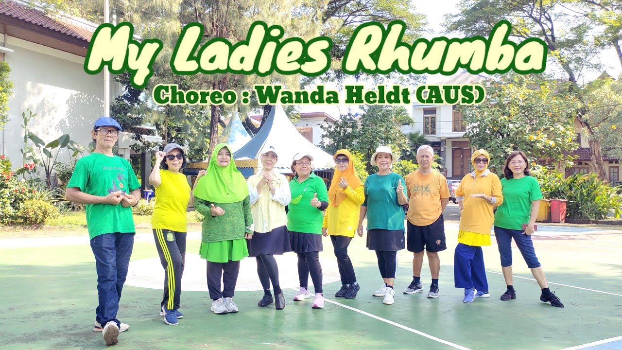 My Ladies Rhumba - Line Dance (Choreo : Wanda Heldt (AUS)💞 - YouTube