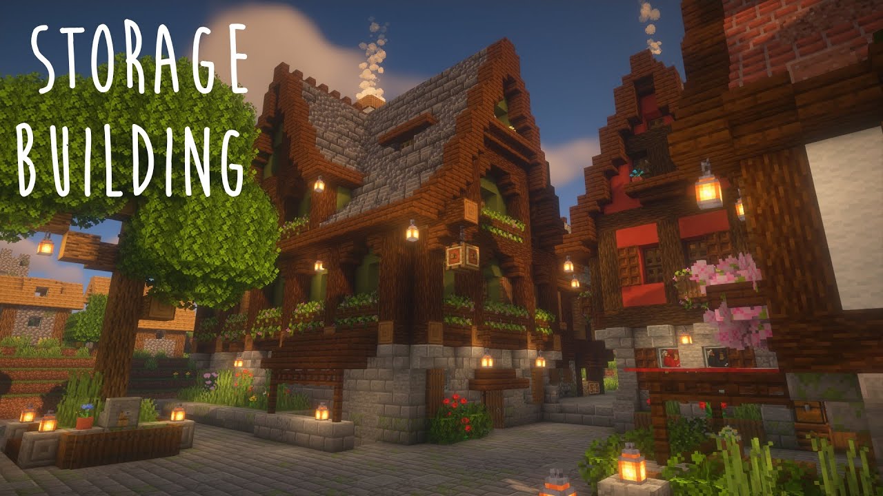 Minecraft | Storage Building - Minecraft Town Part 11 - YouTube