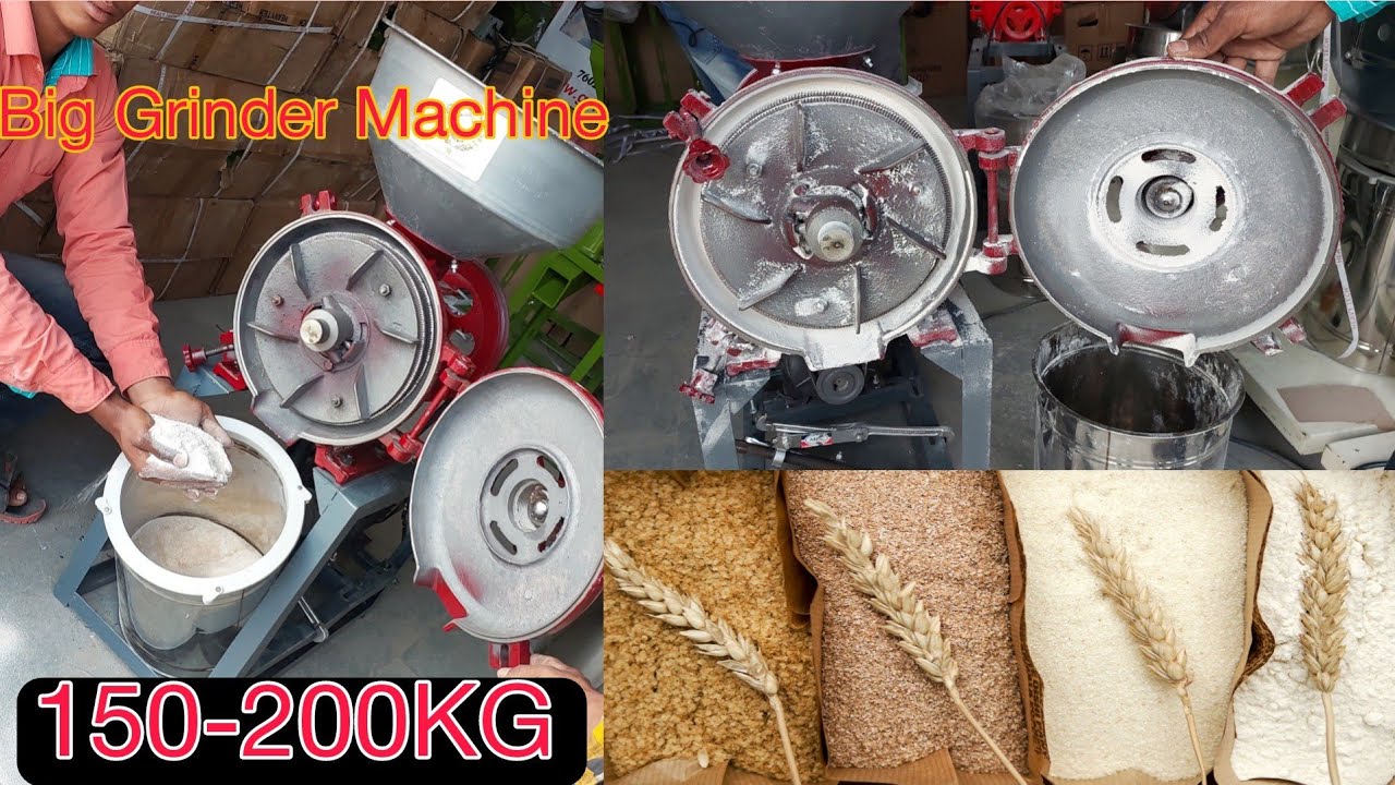 12, inchi , grinder Machine, Big Atta chakki, commercial use, 5.5HP ...
