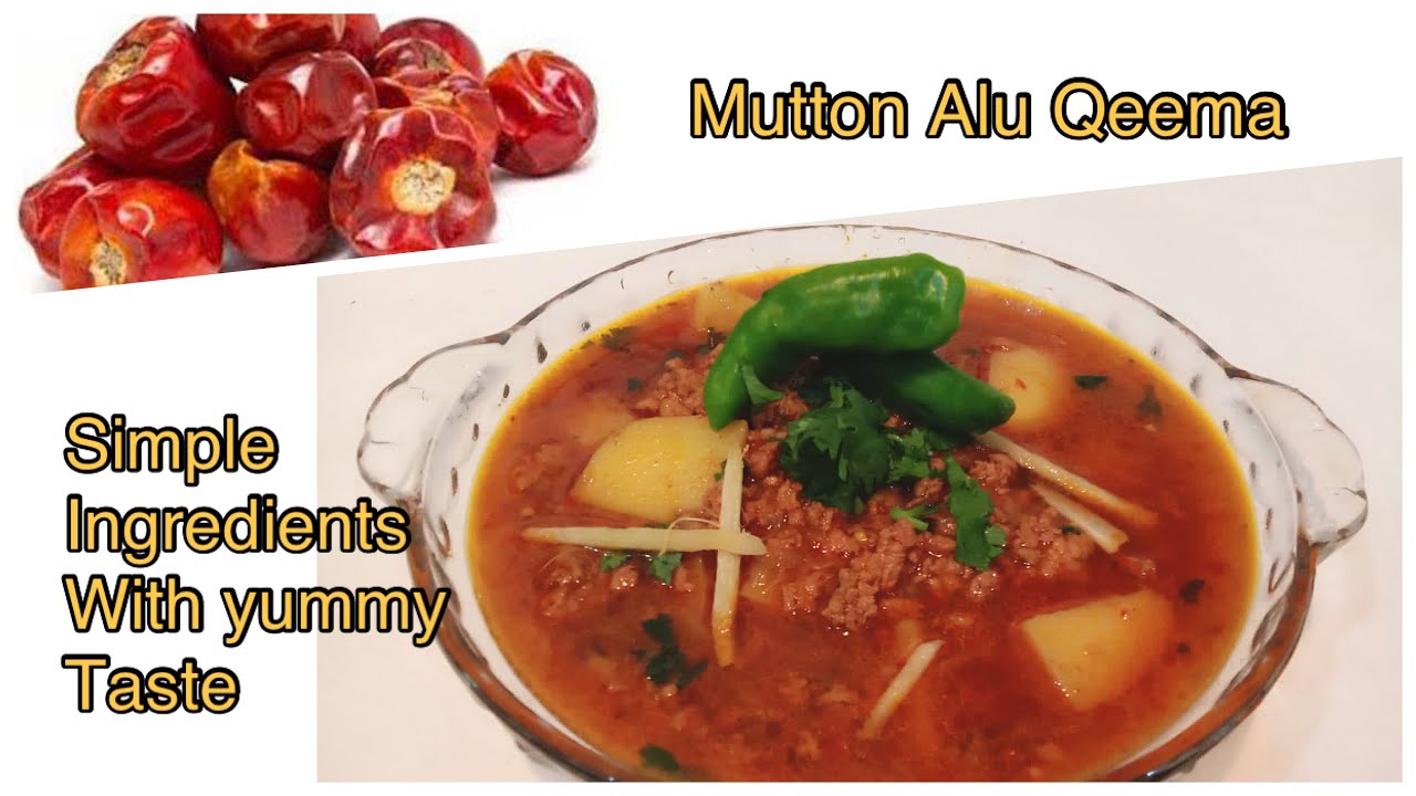 Alu Qeema | Simple Recipe | with super delicious taste - YouTube