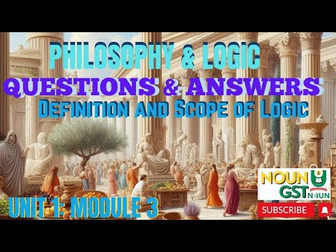 Likely Ask Questions and Answers - Definition and Scope of Logic - YouTube
