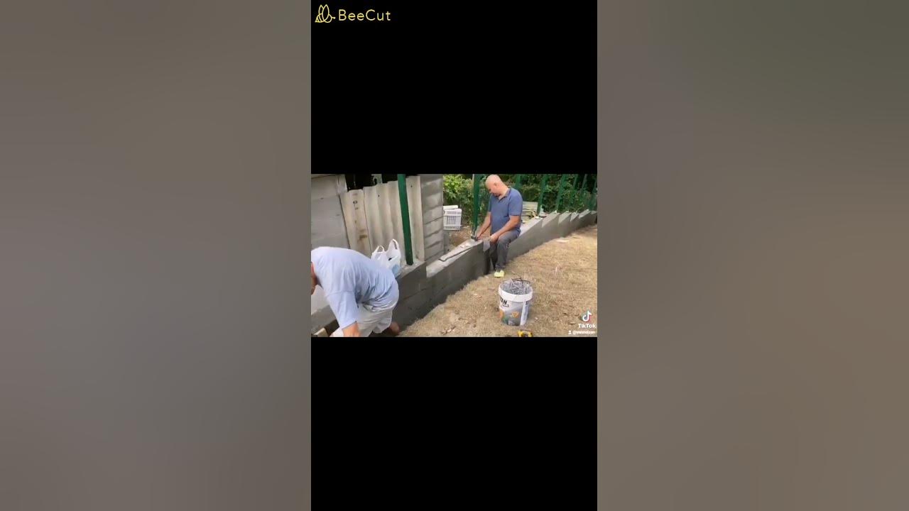 GARD BORDURAT IN TREPTE CU BORDURA DIN BETON ARMAT ! - YouTube