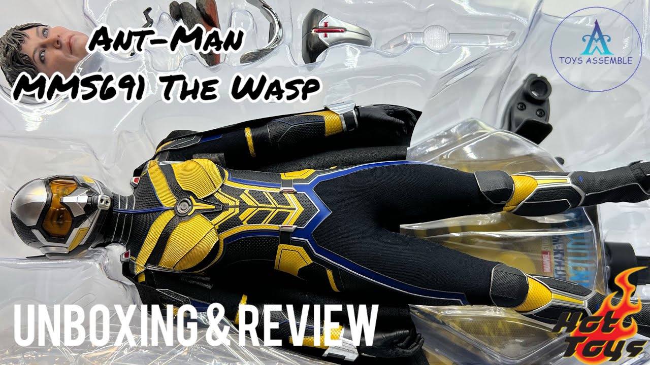 ④ UNBOXING Hot Toys MMS691 The Wasp Quantumania Antman and the Wasp 1/6 Scale Collectible Figure ...