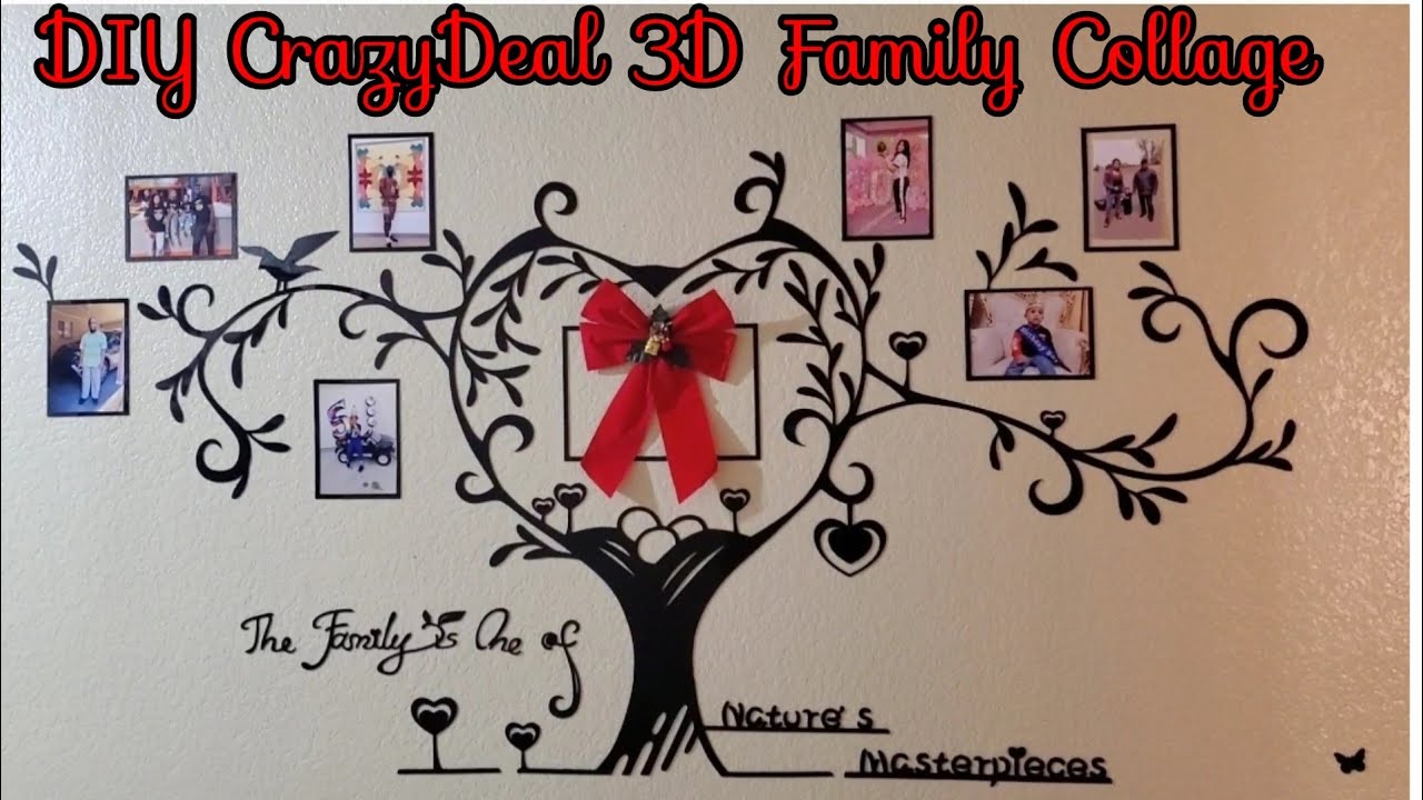 Decor Smart Family Tree | Diy Family Tree Photo Frame | Picture Frames ...