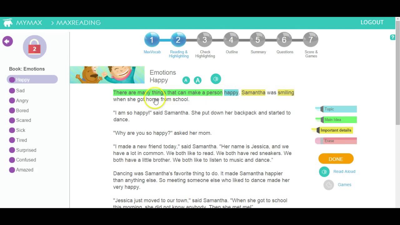 MaxScholar tutorial: MaxReading - YouTube