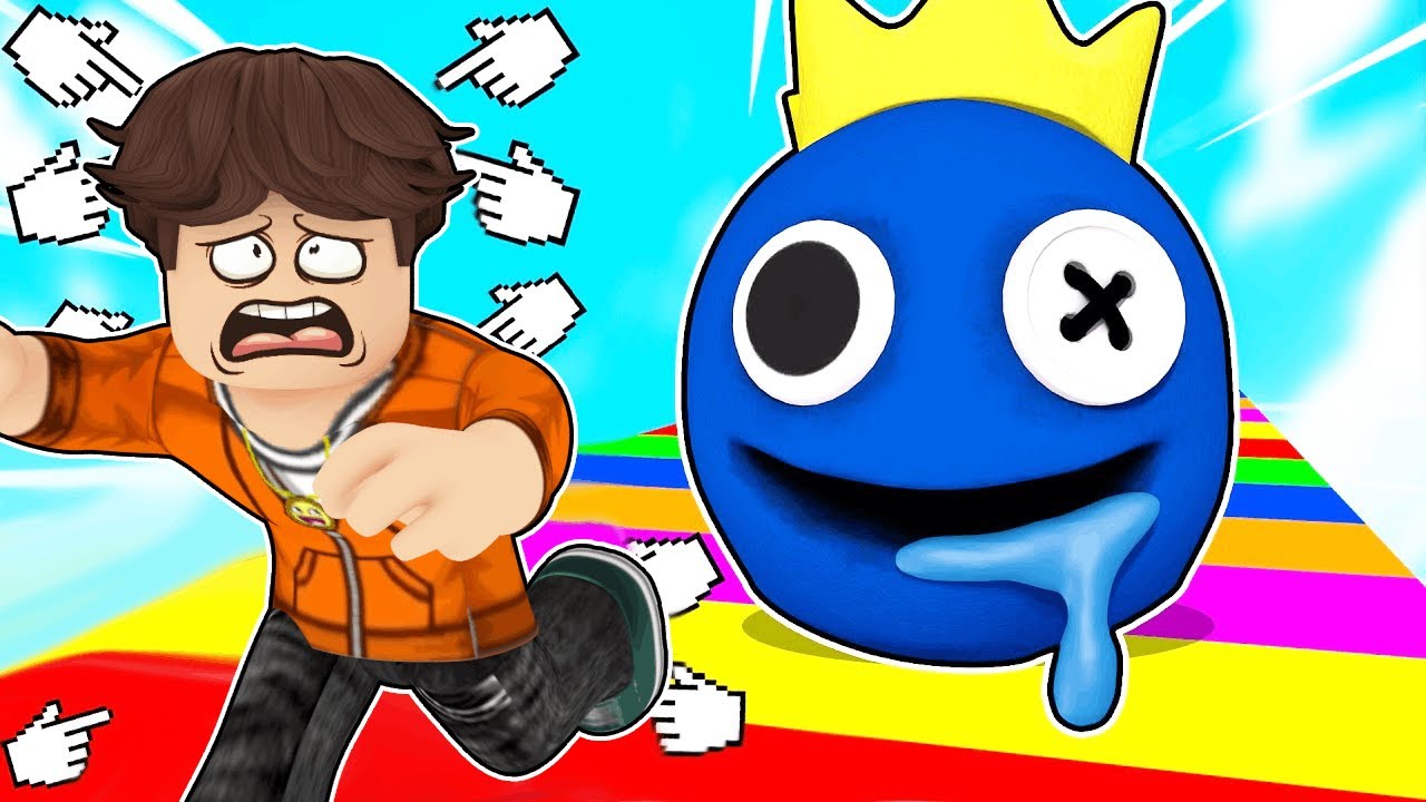 UCIEKAM PRZED RAINBOW FRIEND w RACE CLICKER w ROBLOX! - YouTube