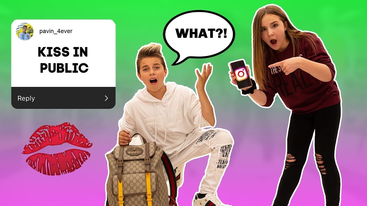 INSTAGRAM Controls My EXTREME Dares In Public **Funny CHALLENGE** Ft ...