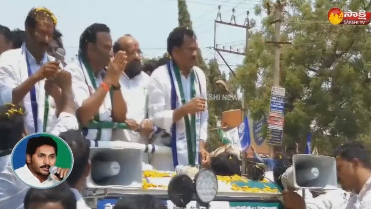 R Krishnaiah Election Campaign at Prakasam district for supporting ...