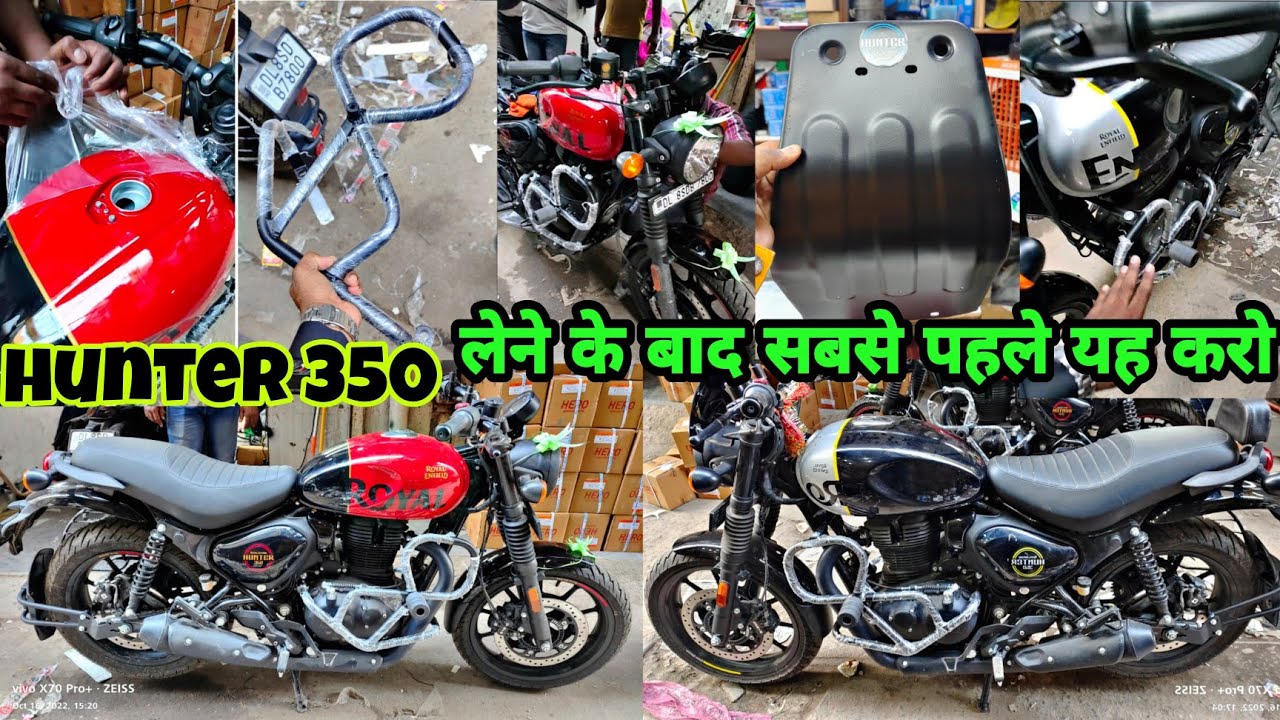 Royal enfield hunter 350 modification | hunter 350 modified | hunter ...