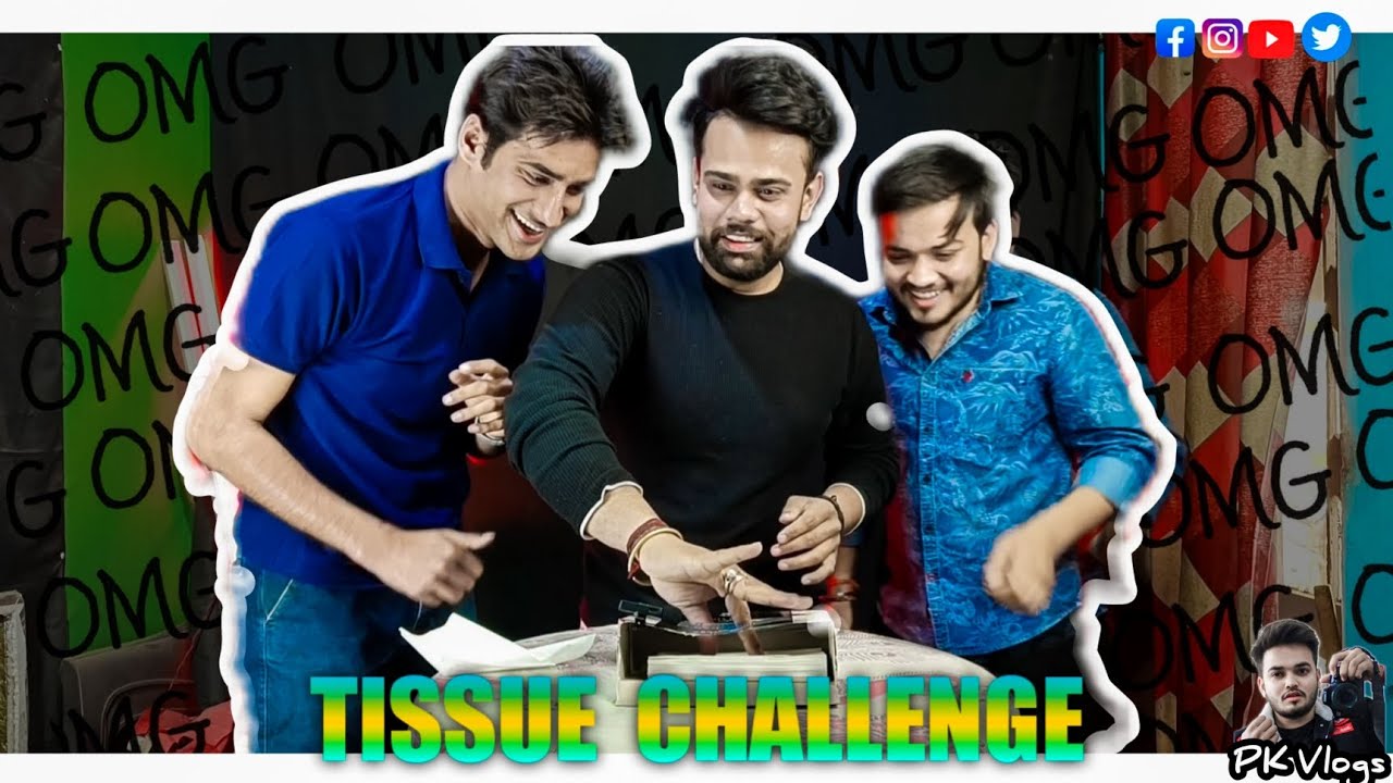 TISSUE PAPER PULL CHALLENGE | EXTREME CHALLENGE VIDEO | Prince Kapil ...