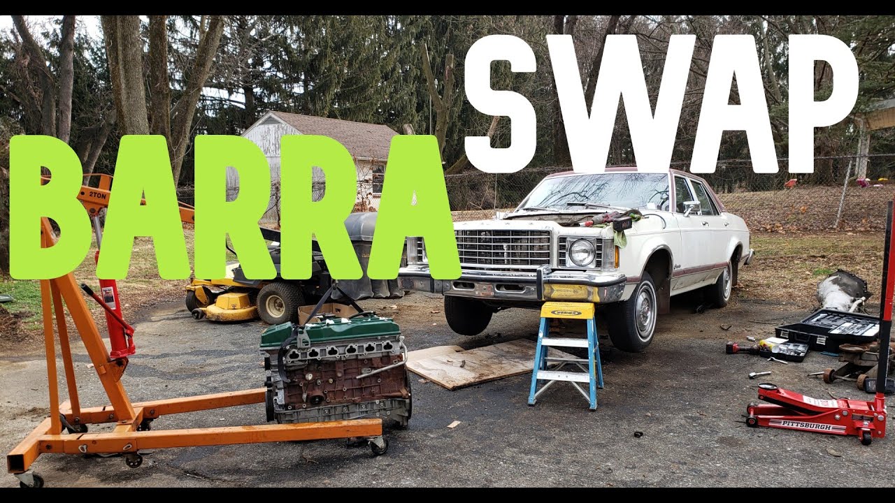 1976 Ford Granada - Backyard Barra Swap - Part 1 - YouTube